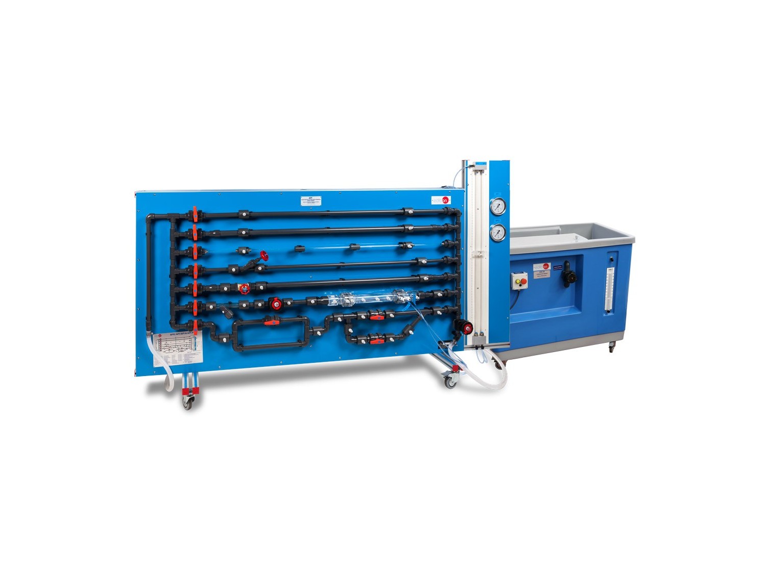Fluid Friction in Pipes Unit, with Hydraulics Bench (FME00) | EDIBON