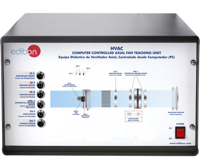 Computer Controlled Axial Fan Teaching Unit | EDIBON