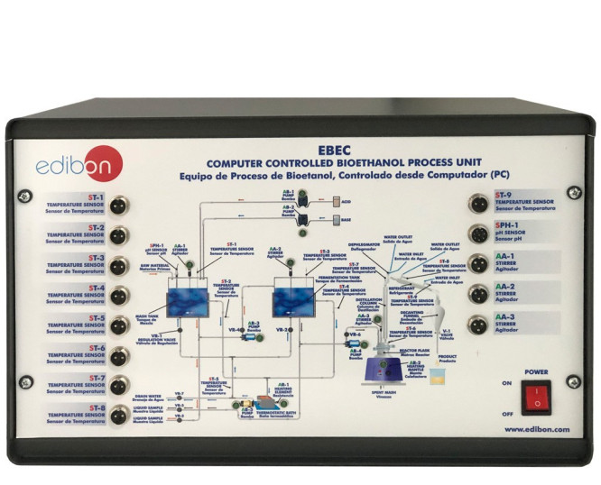Computer Controlled Bioethanol Process Unit | EDIBON