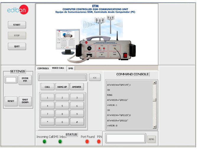 Computer Controlled GSM Communications Unit | EDIBON