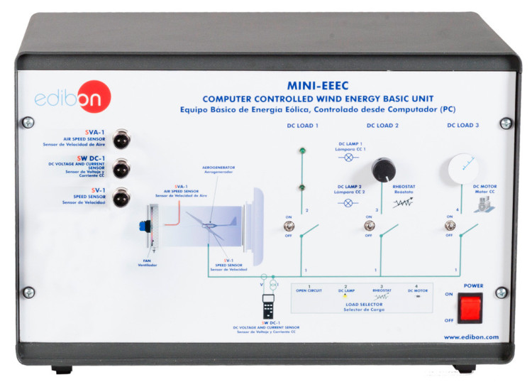 Computer Controlled Wind Energy Basic Unit | EDIBON