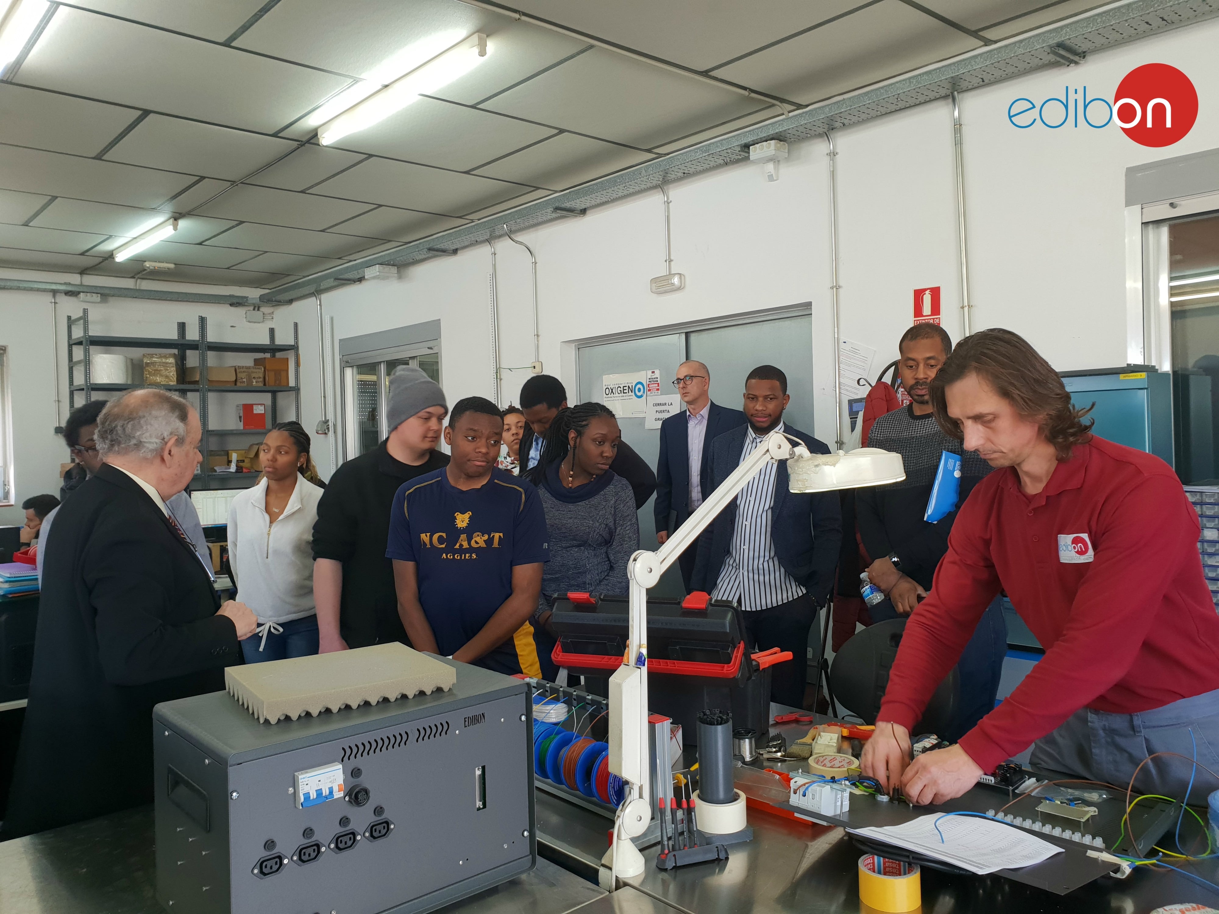 Visit of Michael D. Atkinson PhD to Edibon's facilities. - EDIBON