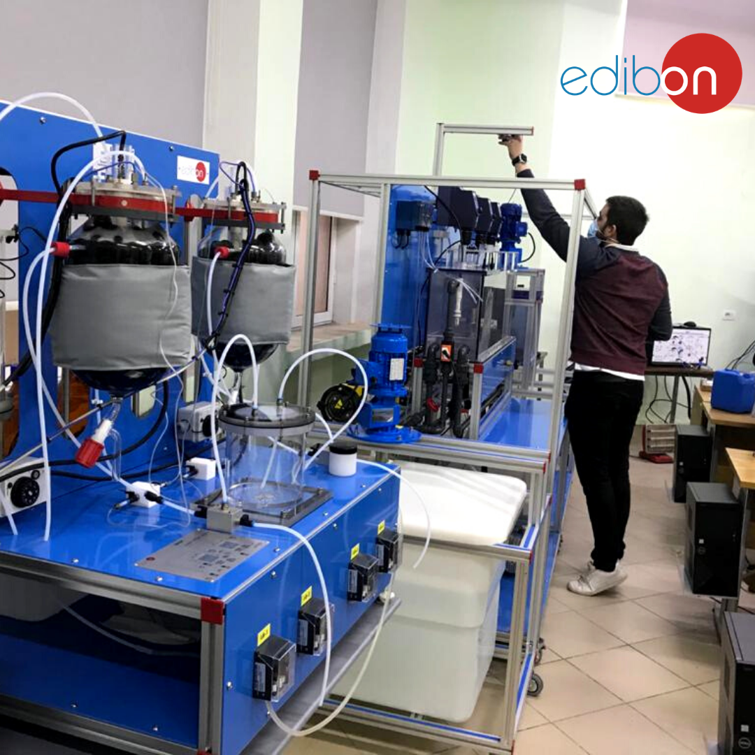 Setting up at Universiteti i Tiranes - EDIBON