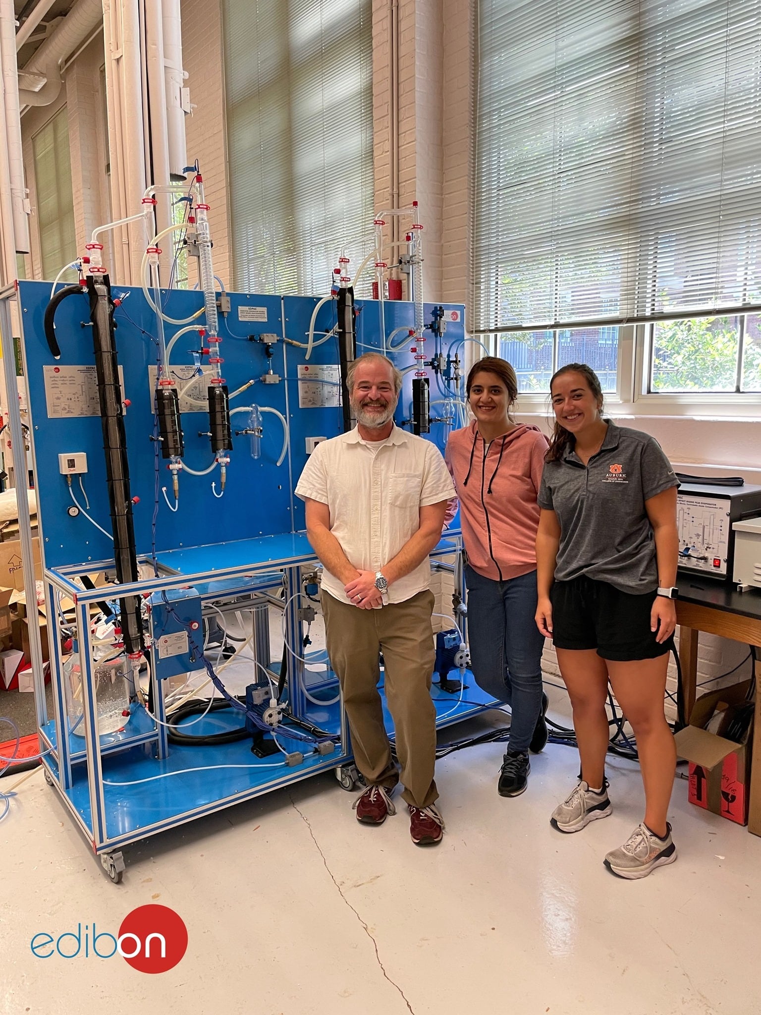 Setting up at Auburn University - EDIBON