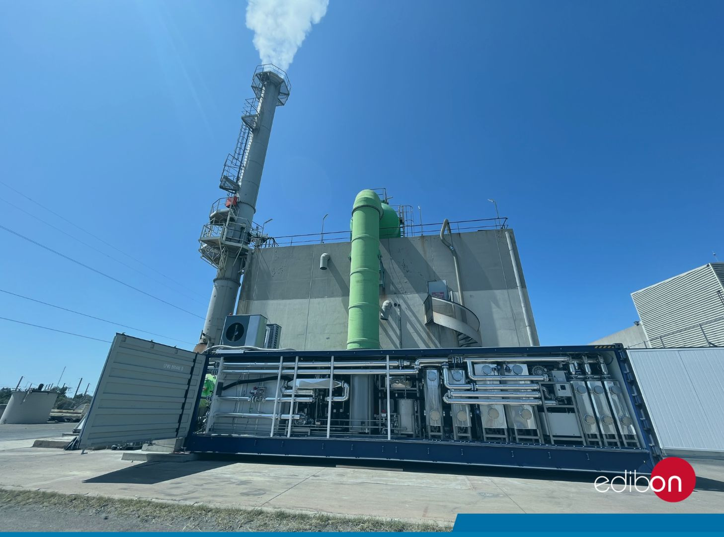 Arrival at Solamat-Merex (France) to install our pilot plant as part of ...