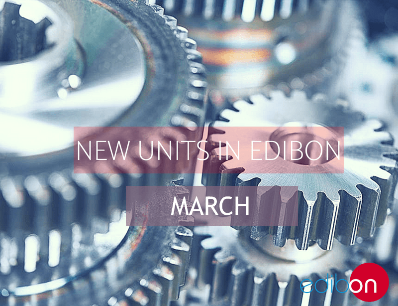 NEW UNITS AND CATALOGS: MARCH 2019 - EDIBON